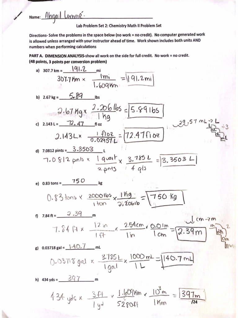 Lab Prob Set 2 - Chem Math II | PDF