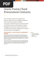 Procurement Contracts in Oracle Procurement Cloud | PDF | Procurement | Business Process Management