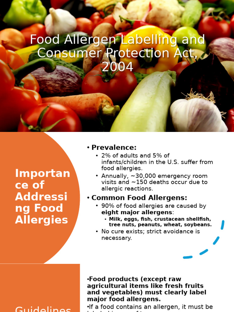 FALCPA: Food Allergen Labeling Guide | PDF | Food Allergy | Food Industry
