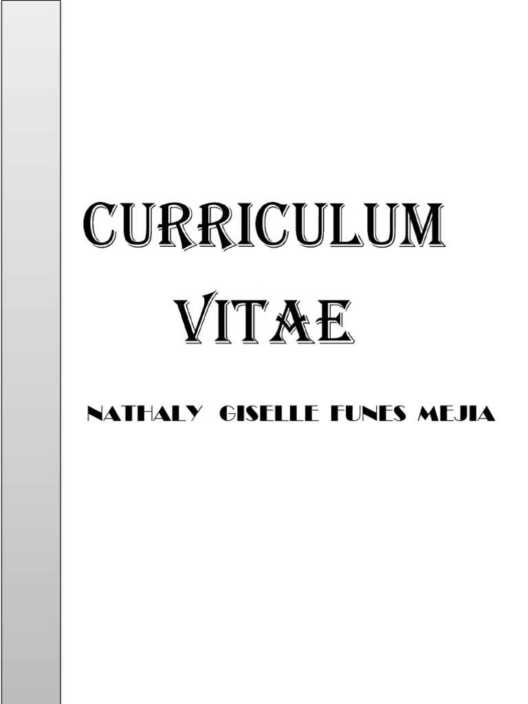 Curriculum Nathaly Gisselle F | PDF