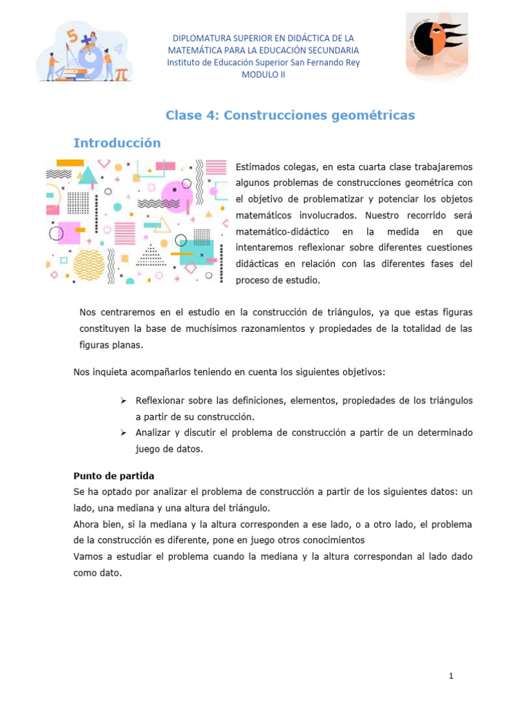 DIPLOMATURA - MODULO II - Clase 4 | PDF | Triángulo | Geometría