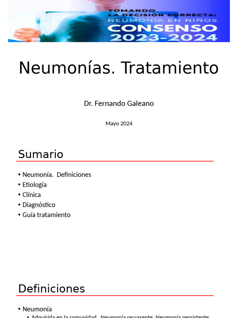 Neumonía. Protocolo MSPyBS | PDF | Neumonía | Infección adquirida en el hospital