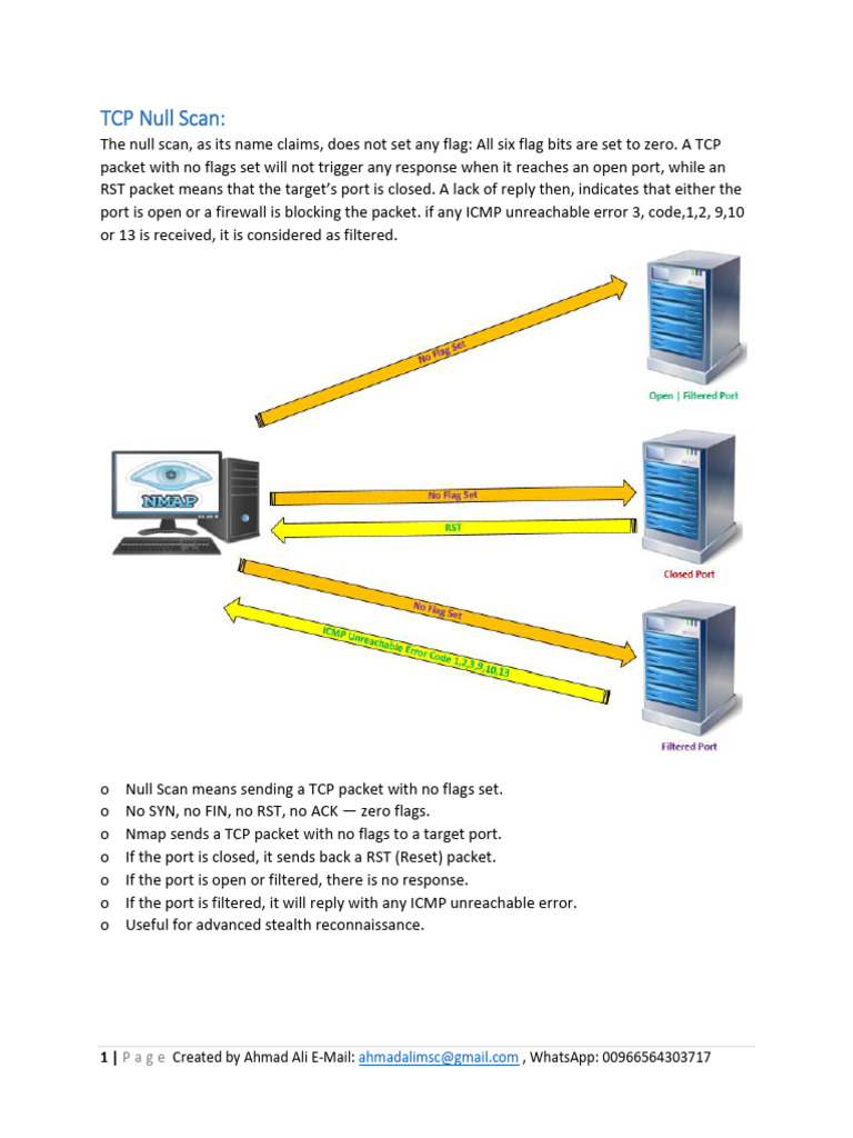 43-TCP Null Scan | PDF