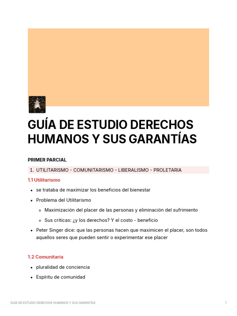 Estudio de Derechos Humanos y Garantías | PDF | Derechos humanos ...
