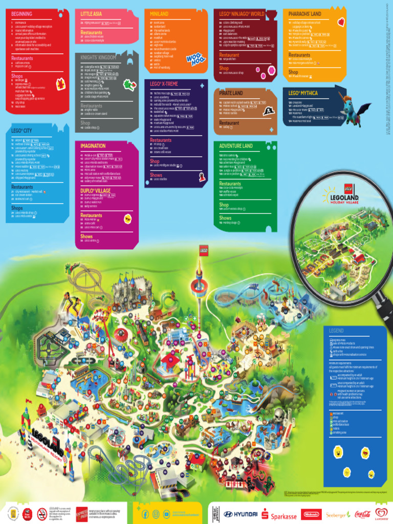Legoland Park Map 2025 | PDF | Lego | Plastic Toys