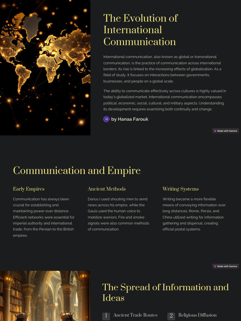 The Evolution of International Communication | PDF | Printing Press ...