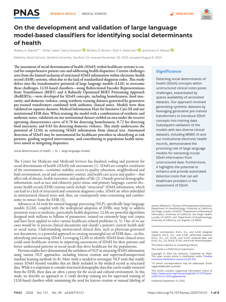 Gabriel Et Al 2024 On The Development and Validation of Large Language Model Based Classifiers ...