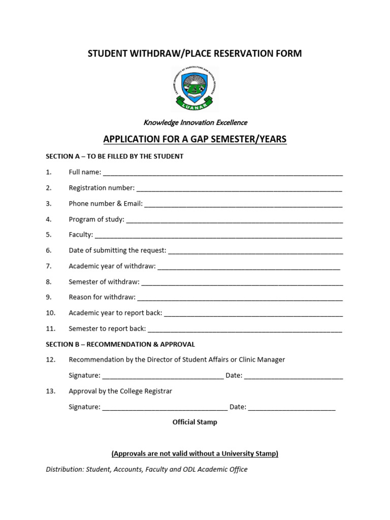 Place Reserve Form | PDF