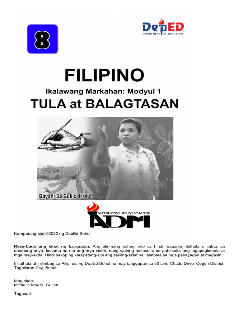 Fil8 Q2 Mod WK1 | PDF