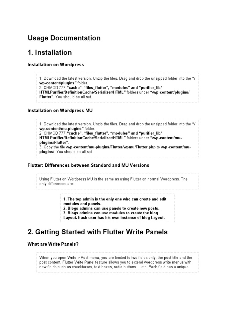 Flutter Documentation | PDF | Word Press | Tag (Metadata)