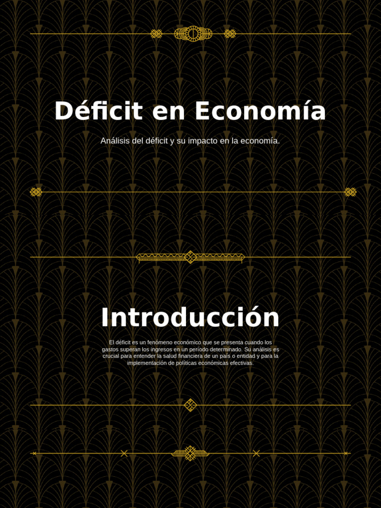 Déficit en Economía | PDF | Balance presupuestario del gobierno ...