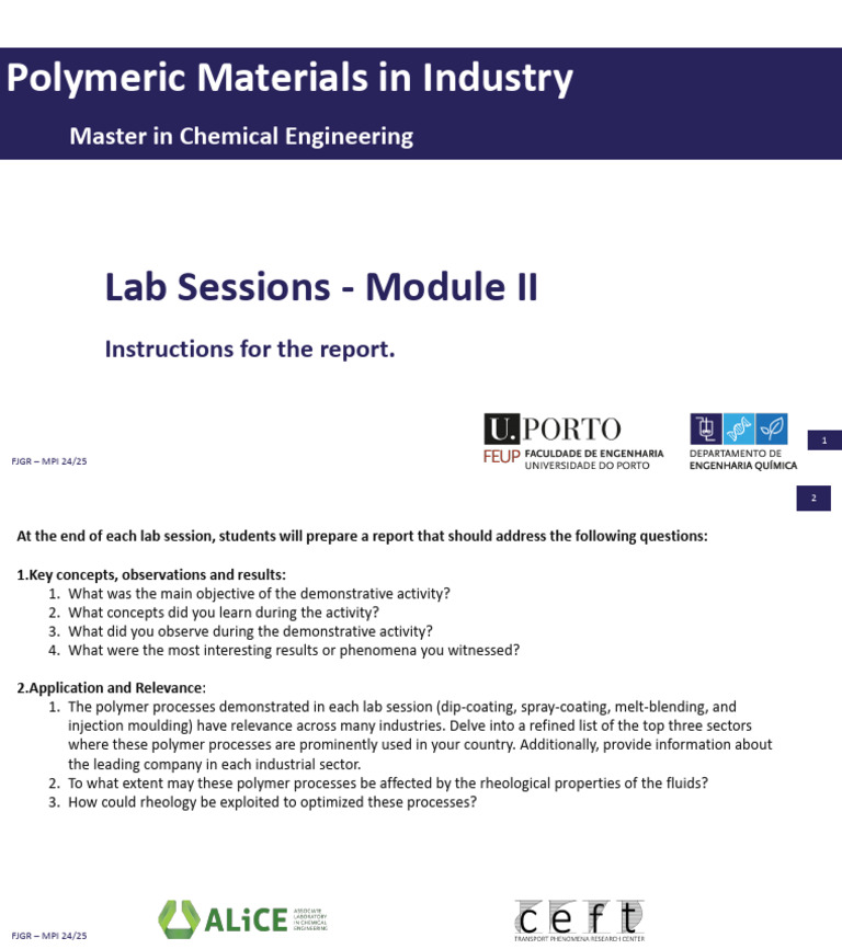 LabSession MPI ModuleII Report Guidelines | PDF