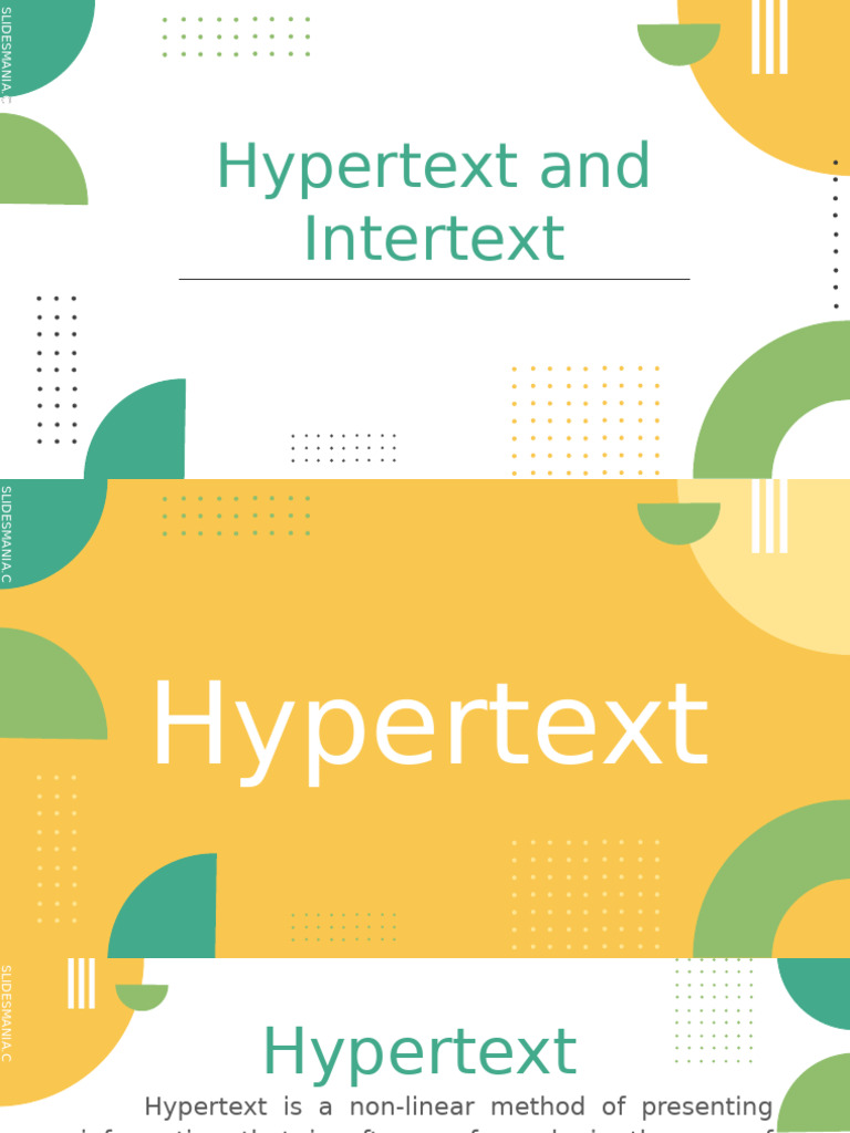 Hypertext and Intertext | PDF | Hypertext | Intertextuality