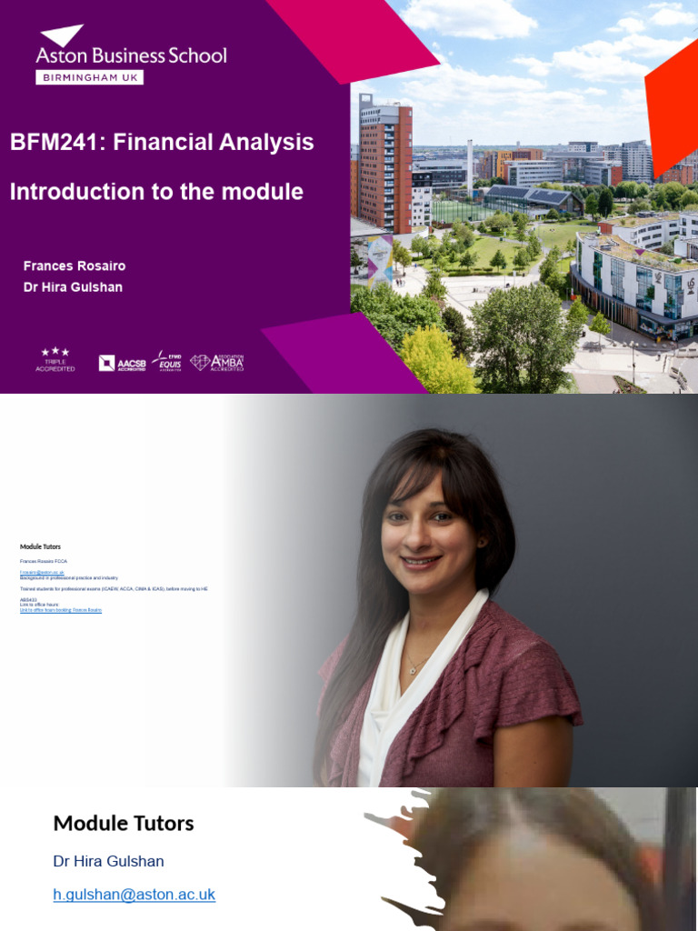 BFM241 - Introduction To The Module (2) - Tagged | PDF | Valuation (Finance) | Financial Economics