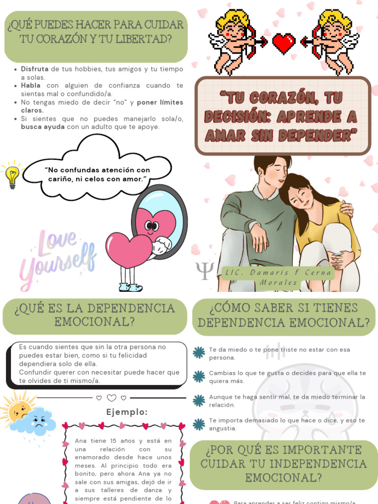Diptico Dependencia Emocional | PDF | Amor