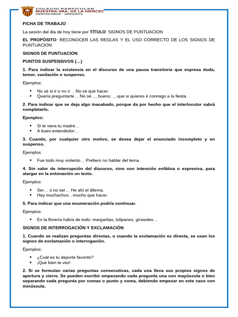 Segundo Signos de Puntuacion | PDF | Puntuación | Los símbolos