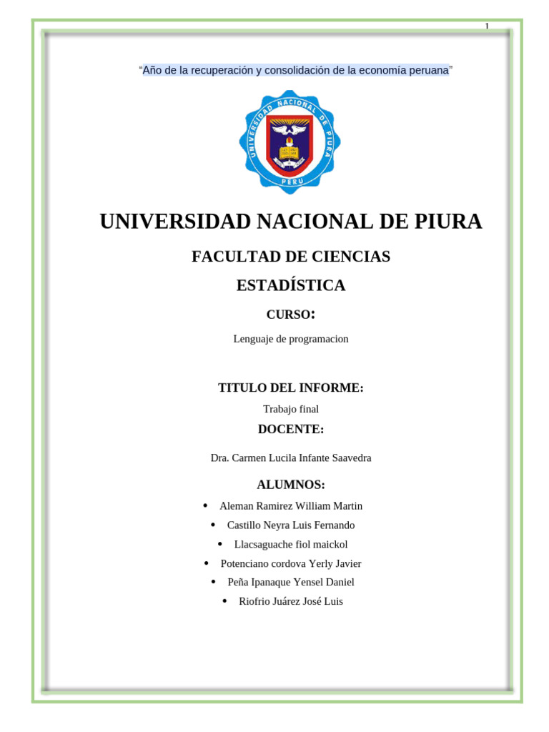 Trabajo Final Programacion | PDF