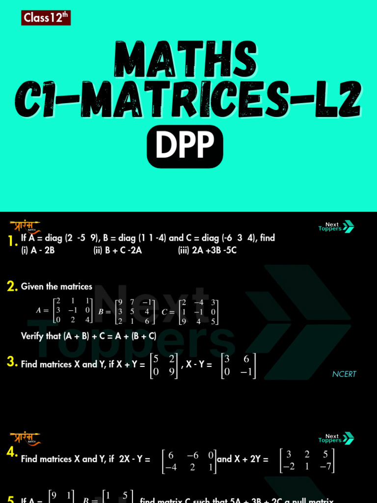 DPP Matrix 2 | PDF