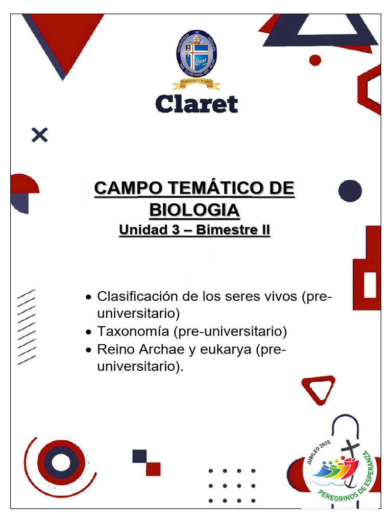 Campo Tematico Uni3 Bio 5tosec | PDF