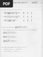 Abrsm Theory g5 Sample Papers (New Format) | PDF