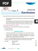 Class 10 Science - Biology Chapter 2 Control and Coordination | PDF | Nervous System | Central ...