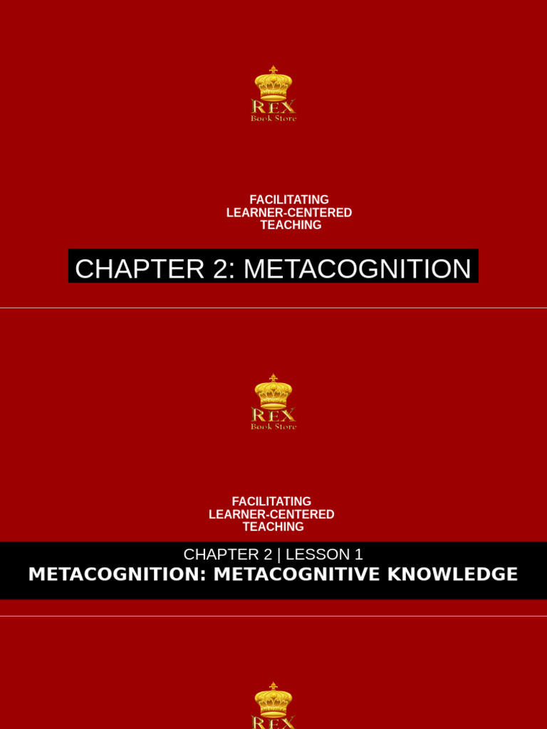 Chapter 2 Metacognition | PDF | Metacognition | Learning
