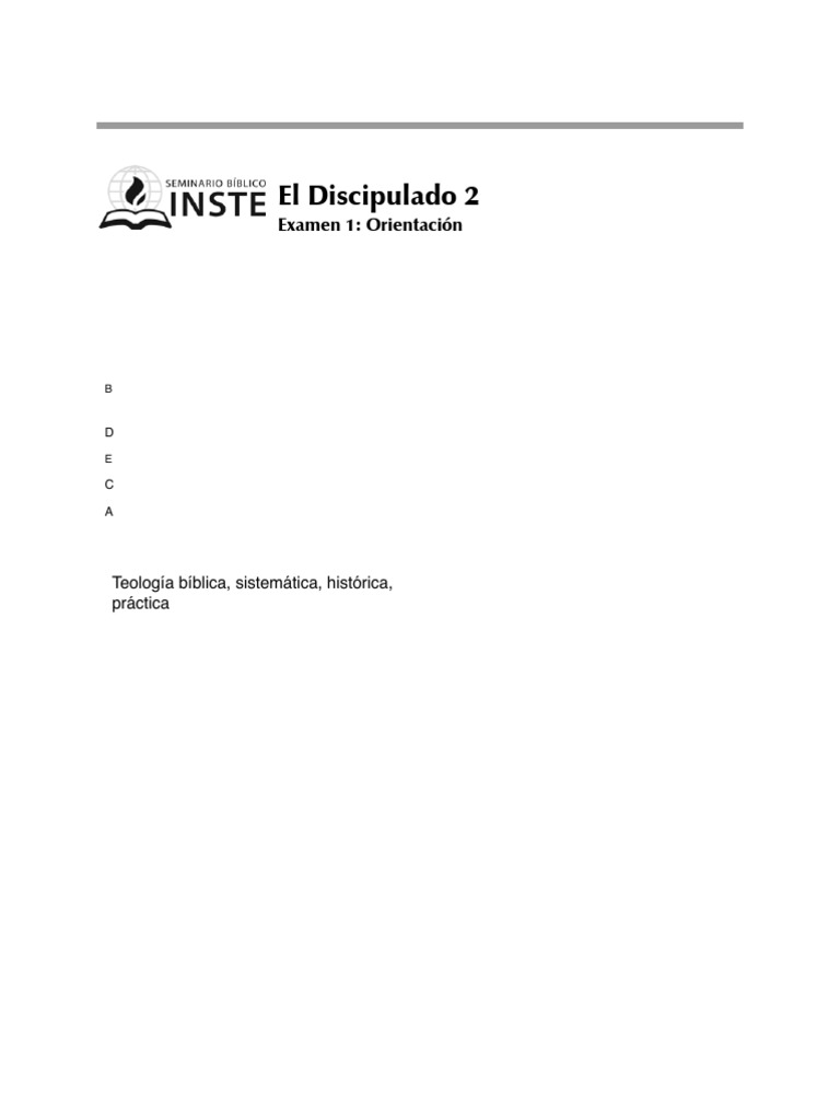 EXAMENES 02-Discipulado 2 | PDF | Segundo advenimiento | Dios