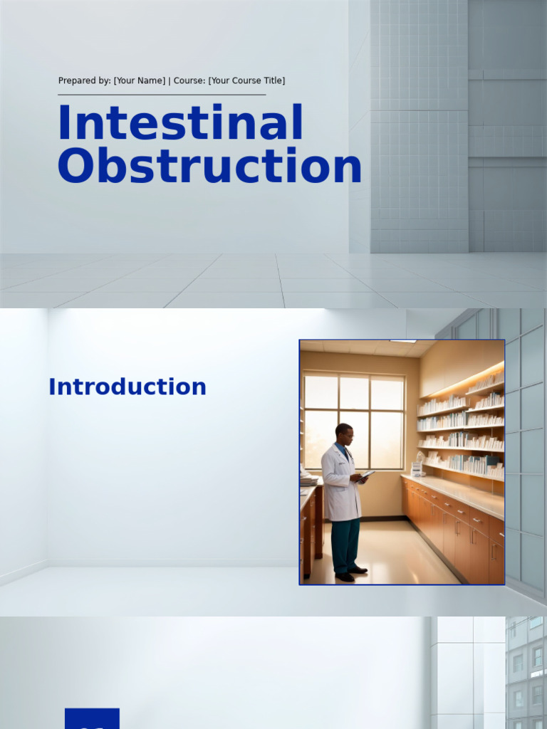 Intestinal Obstruction | PDF | Medicine | Diseases And Disorders