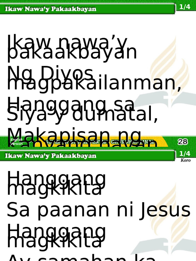 28 Ikaw Nawa'y Pakaakbayan | PDF