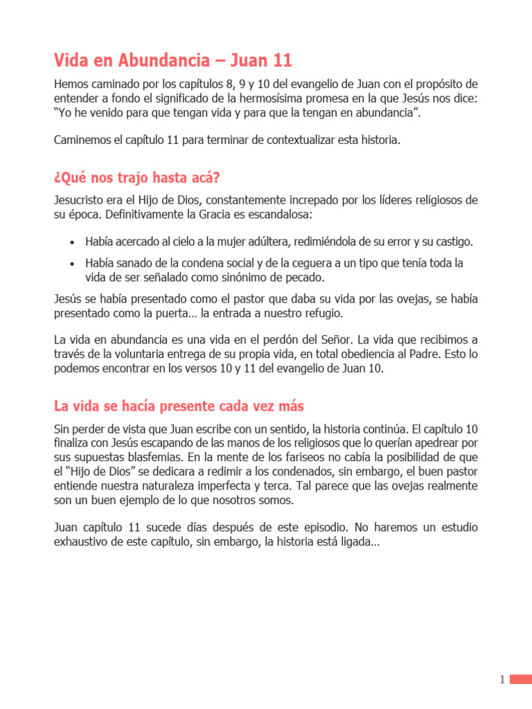 Vida Abundante 04 | PDF | Jesús | Milagro