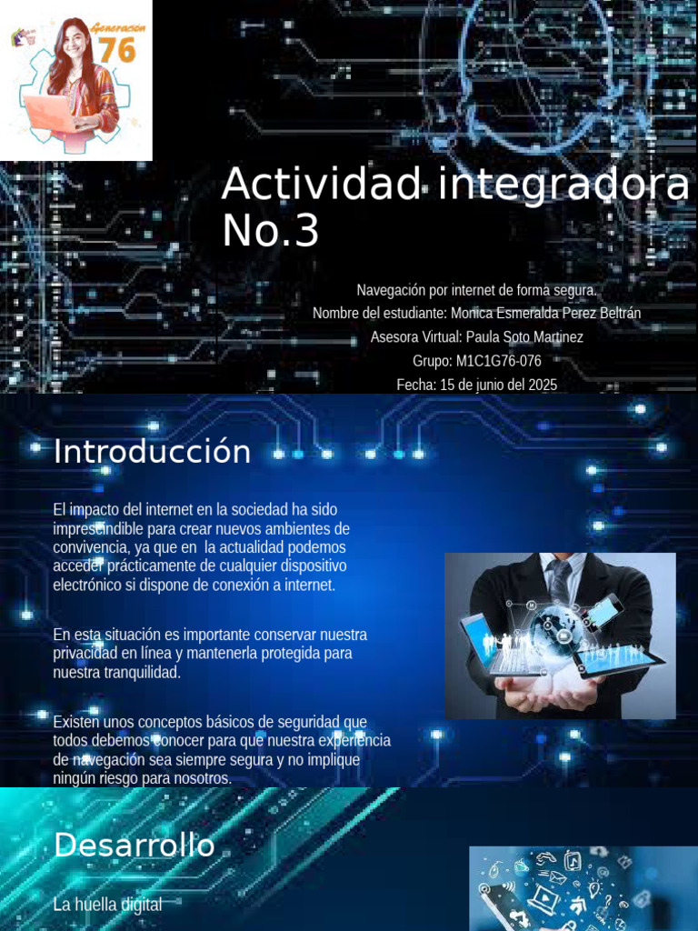 Actividad Integradora 3 - Modulo 1 | PDF | Internet | Acoso cibernético