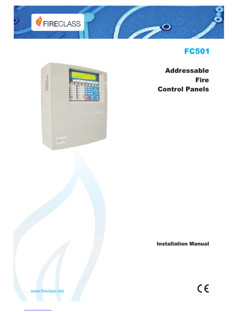 FC501 Fire Control Panel Manual | PDF | Computer Terminal | Power Supply