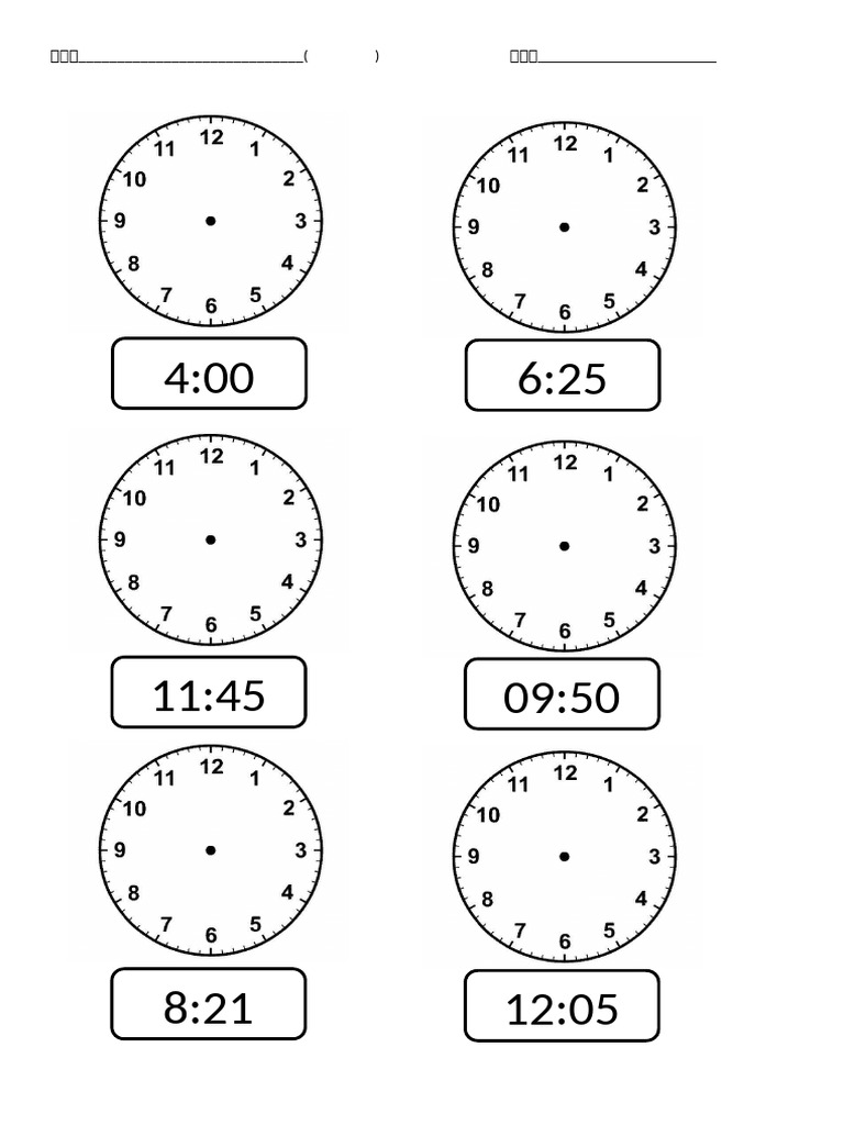 Clock Blank 2 | PDF