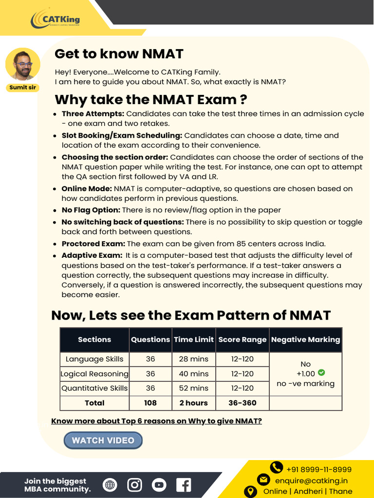 Nmat Exam Syllabus Catking | PDF | Argument