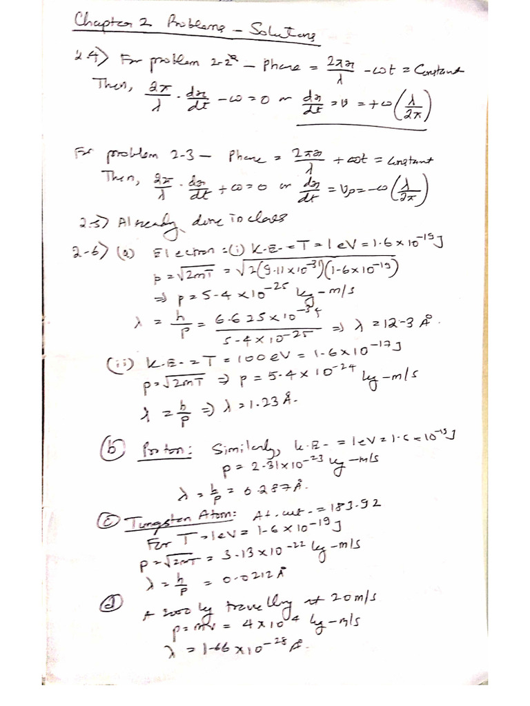 Potential Barrier Derivation | PDF