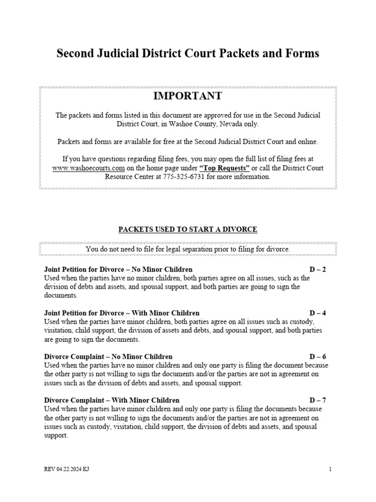 List of Packets and Forms With Definitions | PDF | Probate | Legal Guardian