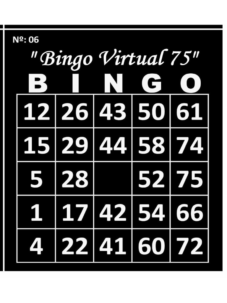 Bingo Virtual 75-1-350 - 006 | PDF