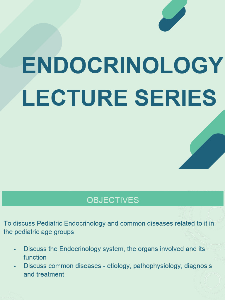 Pediatrics - Endocrinology - Part 3 | PDF | Thyroid | Hypothyroidism