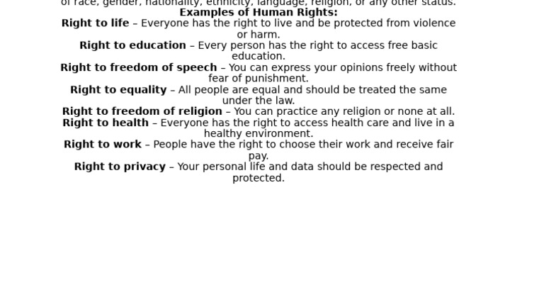 Essential Human Rights Explained | PDF