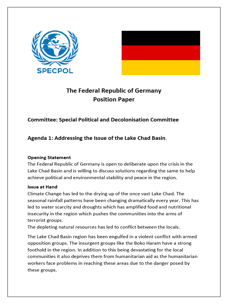 Position Paper-The Federal Republic of Germany | PDF | Space ...