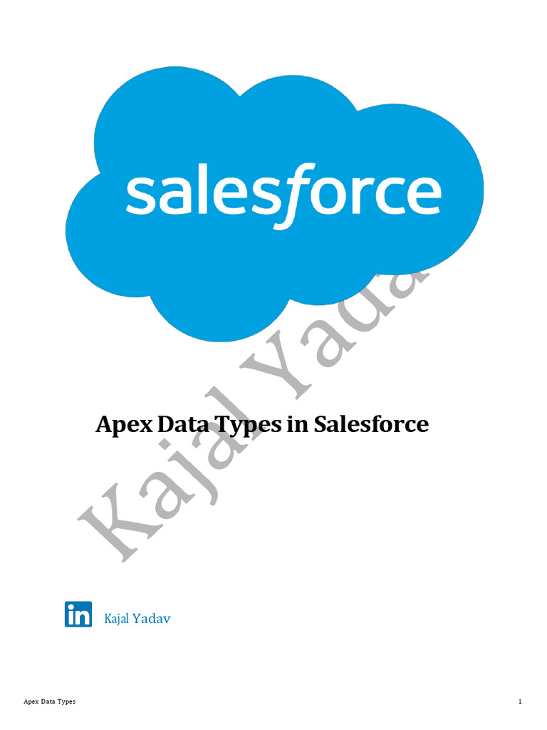 Apex Data Types in Salesforce | PDF | Data Type | Integer (Computer Science)
