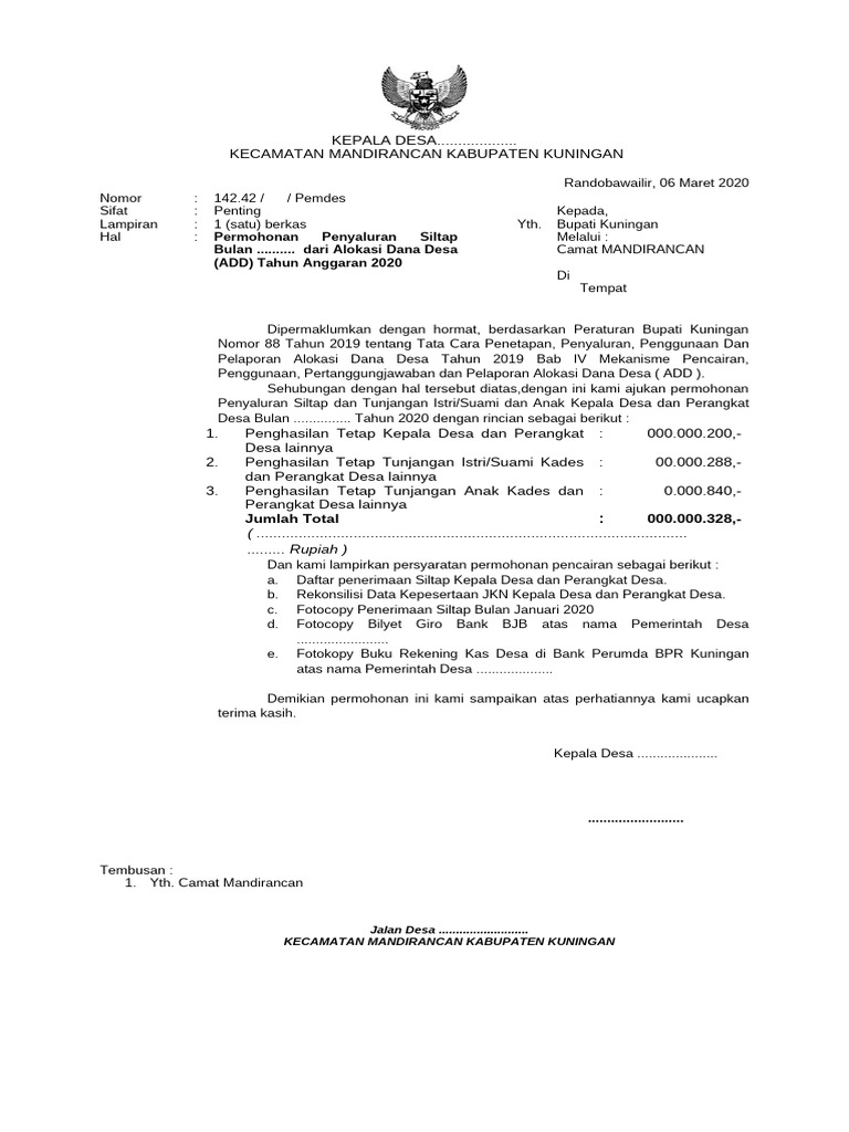 Permohonan Siltap Bulan ..... | PDF