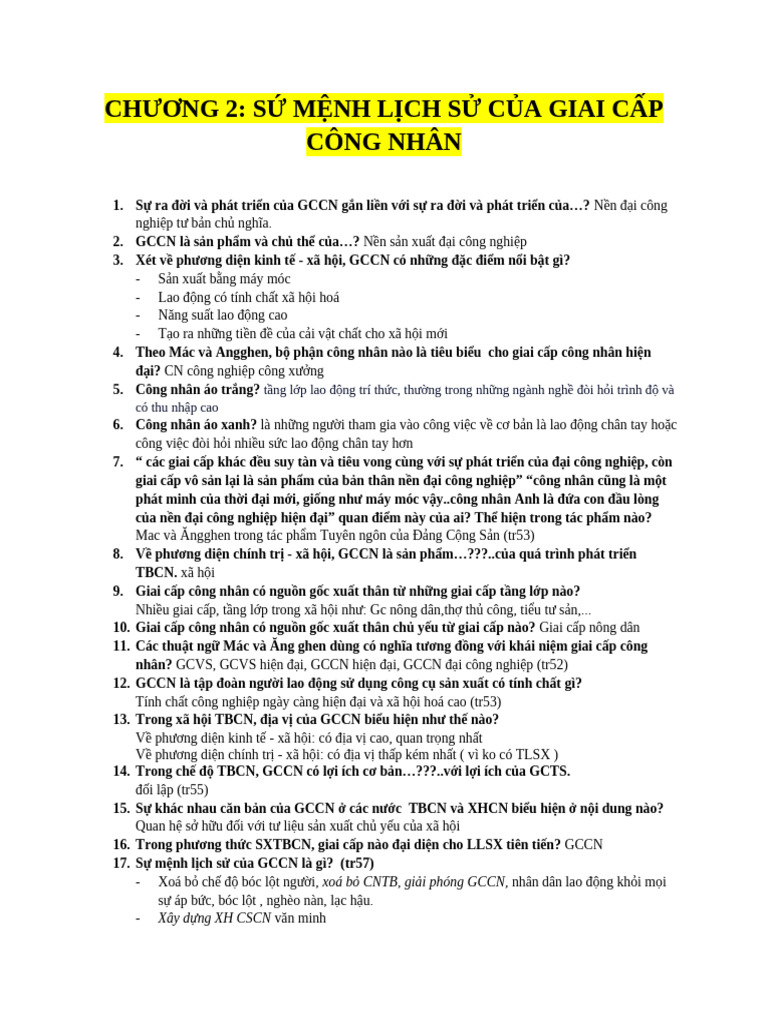 Chương 2 CNXH | PDF