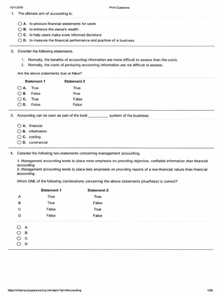 MCQ Practice POA | PDF