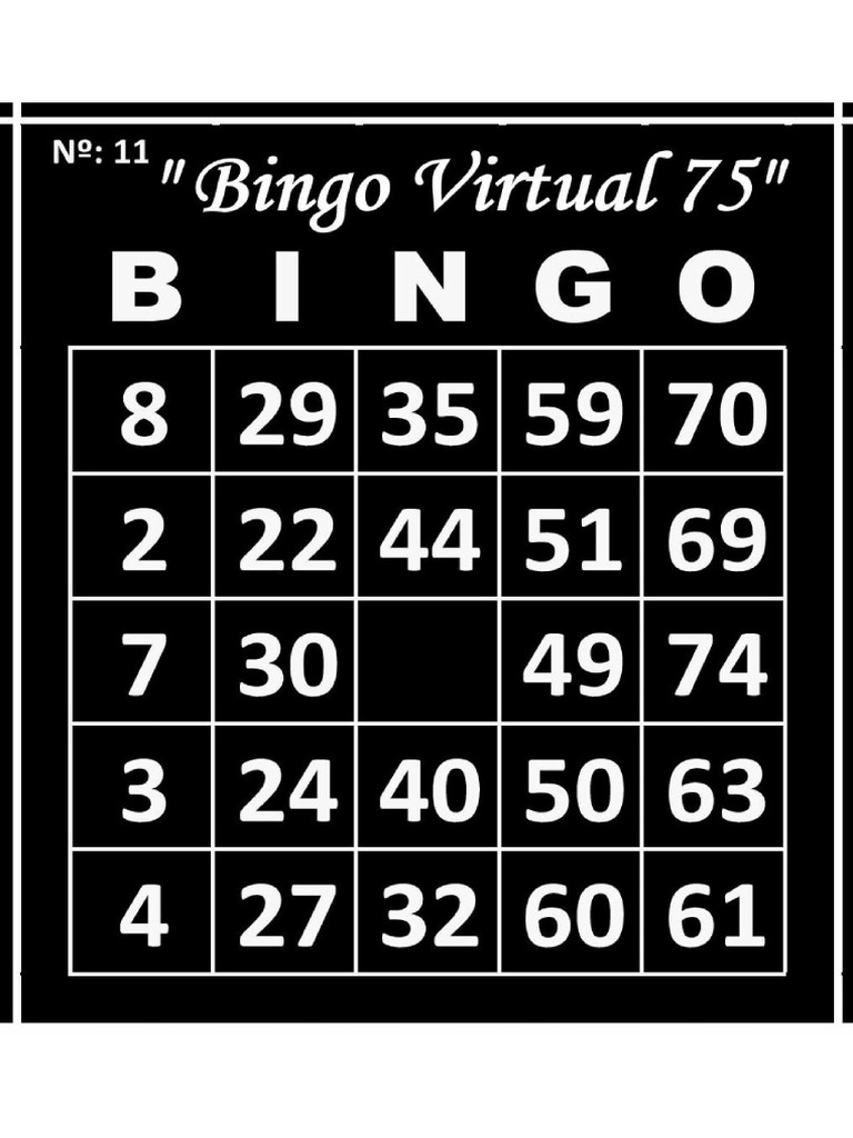 Bingo Virtual 75-1-350 - 011 | PDF