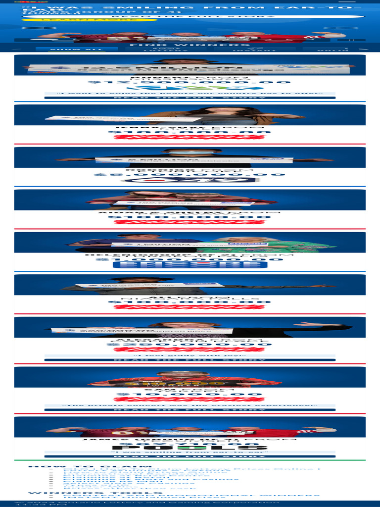 Recent OLG Lottery Winners List | PDF