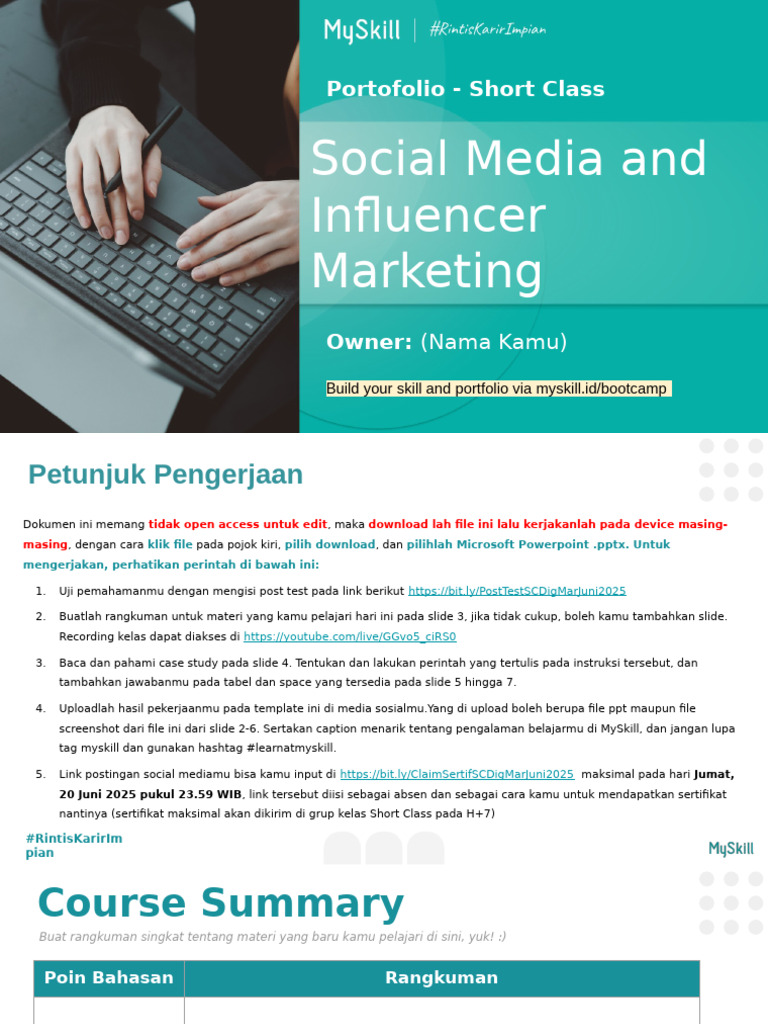 Mini Task SC - Social Media & Influencer Marketing | PDF
