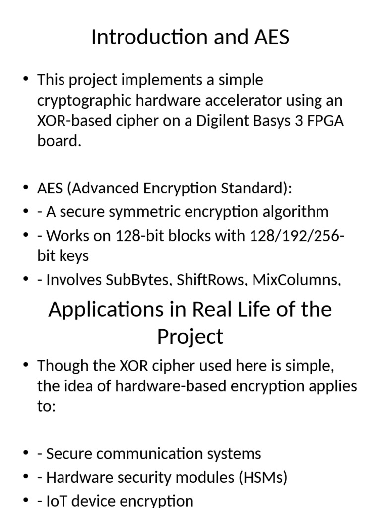 XOR Cipher Project Slides | PDF