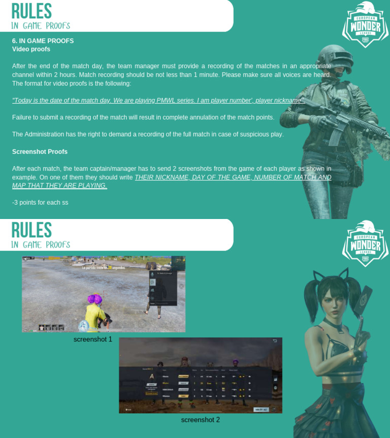 Pubg Mobile Wonder European League | PDF