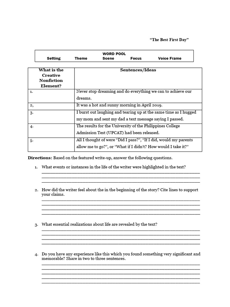 Camille Abajar - Lesson 4 - Activity 1 | PDF